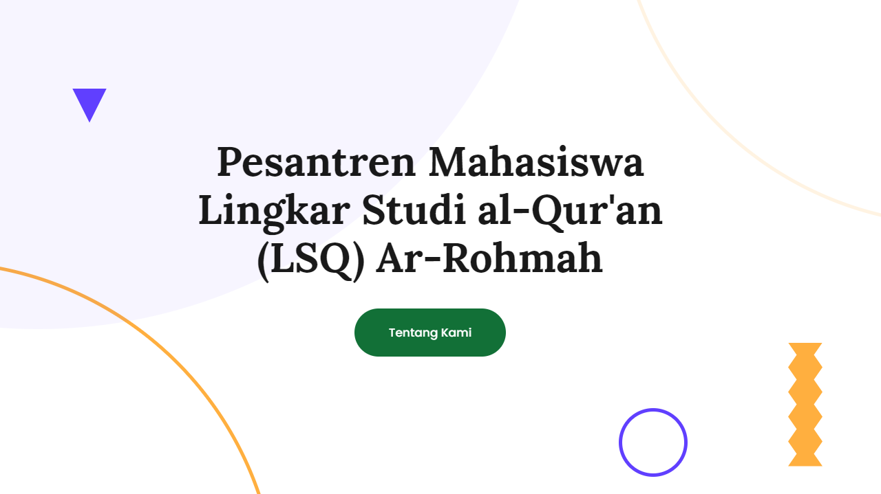 Profil Pengasuh - LSQ Ar-Rohmah